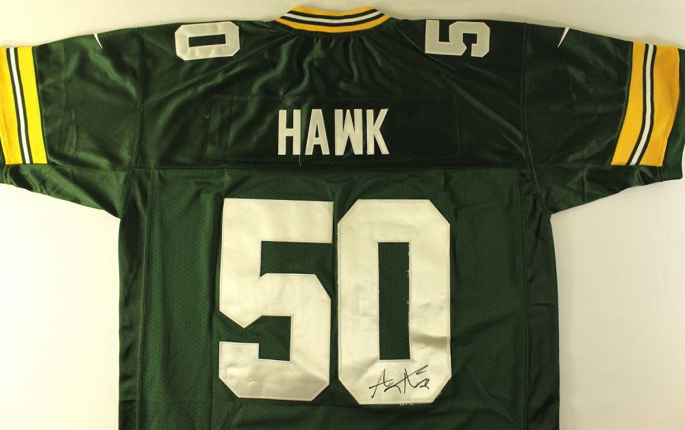 A. J. Hawk Signed Packers Jersey (PA LOA)
