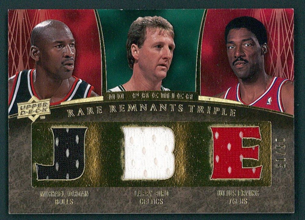 2007-08 Upper Deck Premier Rare Remnants Triple Gold #JEB Michael ...