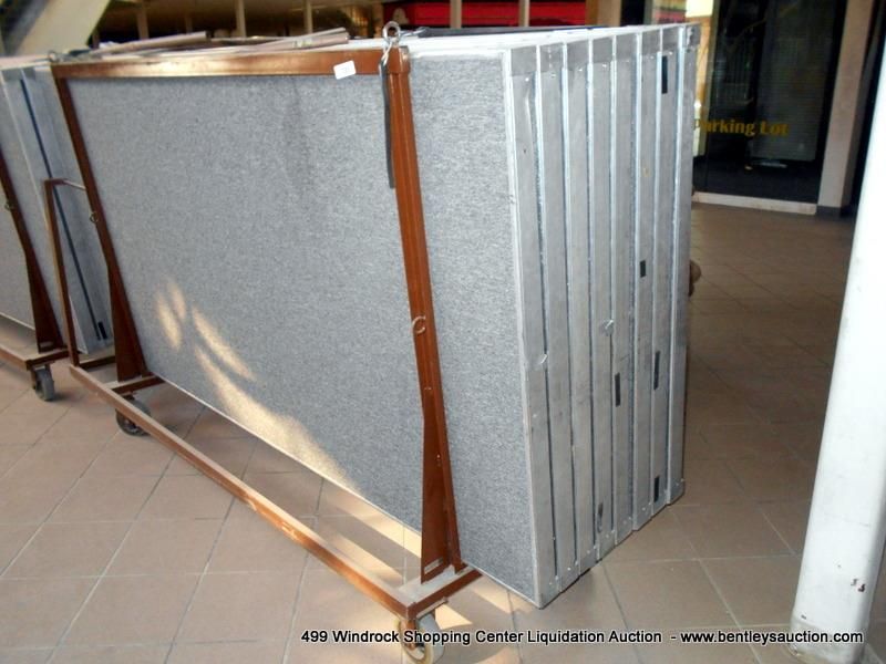 4-WHEEL PARTITION CART W/ PARTITIONS