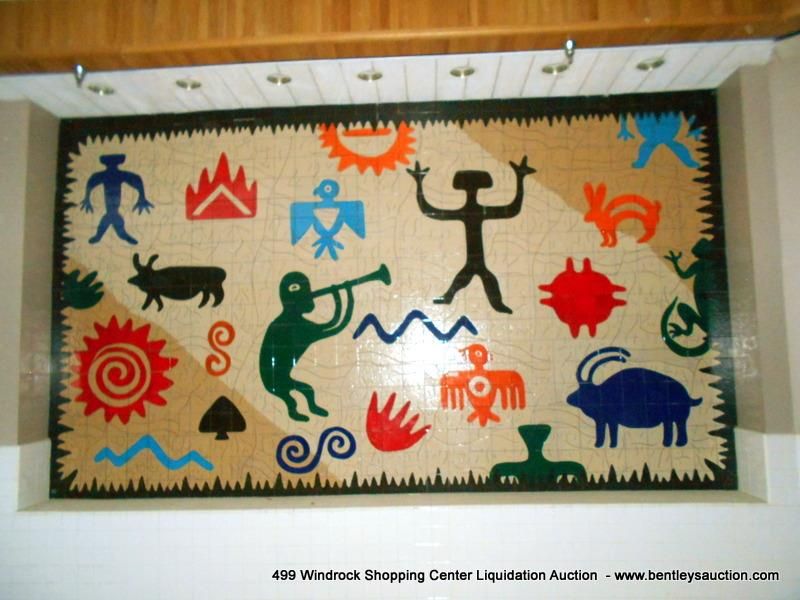 10' X 15' TILE MURAL BY JENNIFER ROCHE, 1990