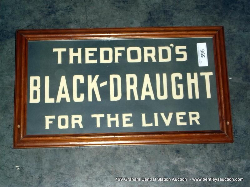 FRAMED ADVERTISEMENT, THEDFORD'S BLACK-DRAUGHT