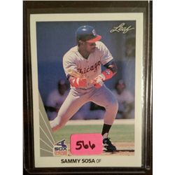 1990 Leaf Sammy Sosa Rookie Card #220