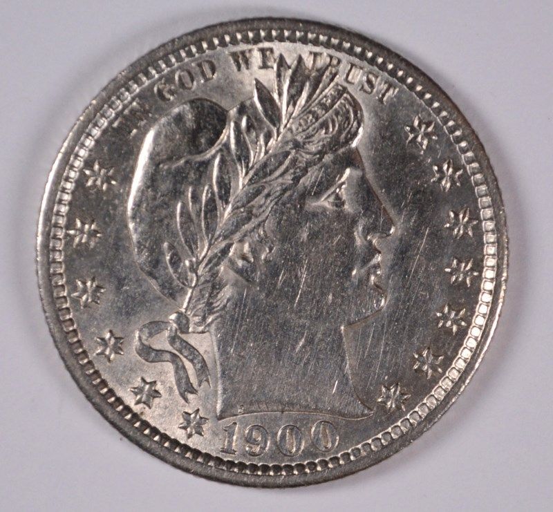1900 BARBER QUARTER AU-55