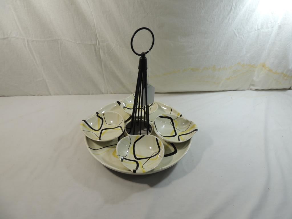 1955 RED WING POTTERY SMART SET LAZY SUSAN RARE