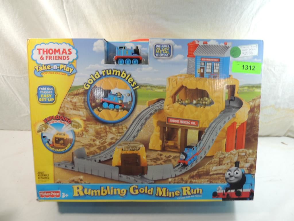 THOMAS & FRIENDS RUMBLING GOLD MINE RUN PLAYSET