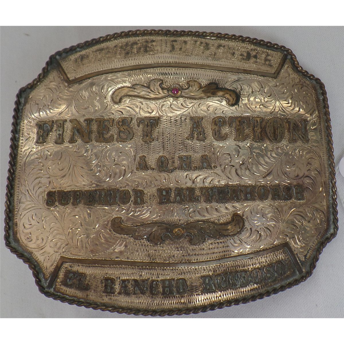 Sterling Silver Rodeo Buckle