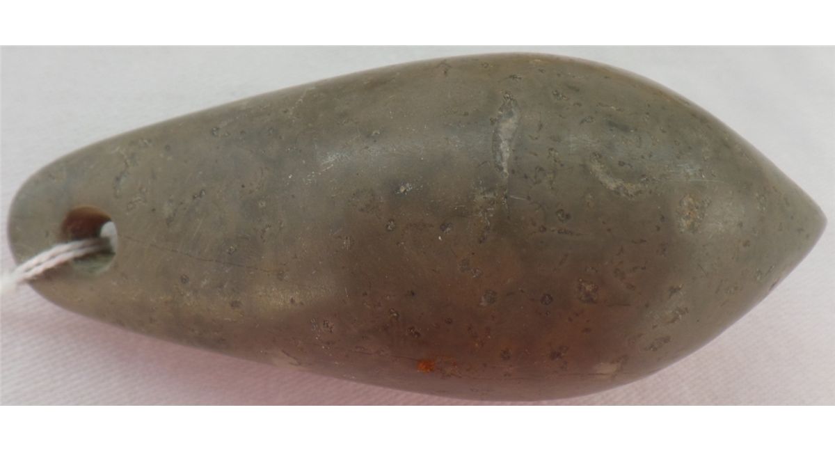 Drilled Plummet Stone