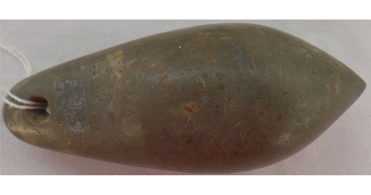 Drilled Plummet Stone