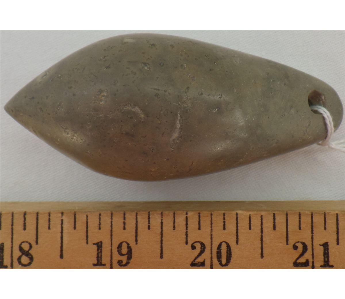 Drilled Plummet Stone