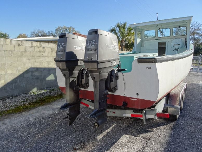 2003 Sea Pride 30' Lobster Boat w/Twin 2003 Tohatsu 115 HP O/B & 2010 ...
