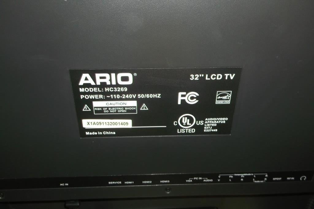32" Color Ario TV With Remote