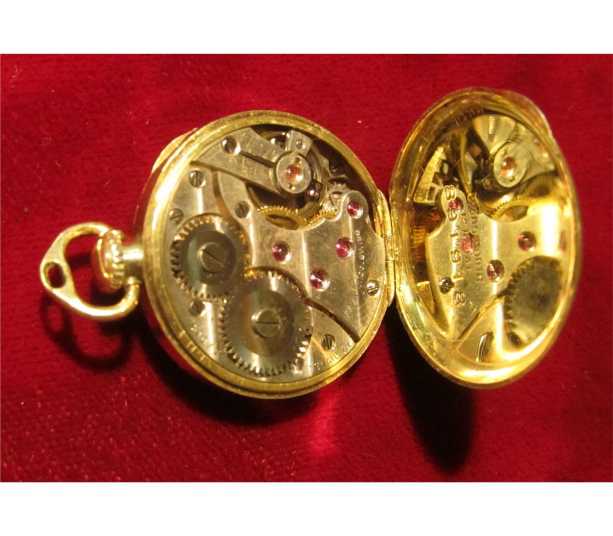 814. Ladies gold Swiss made watch by Frey Watch Co. 17 jewels, case is ...