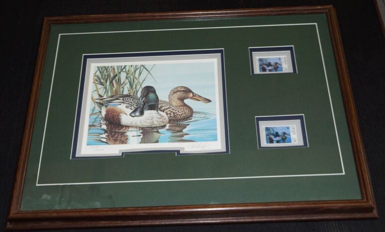 Duck Print signed and Numbered with 2 Stamps