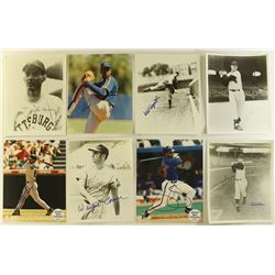 Lot of (8) Signed Baseball 8x10 Photos With Dwight Gooden, Wayne Comer ...