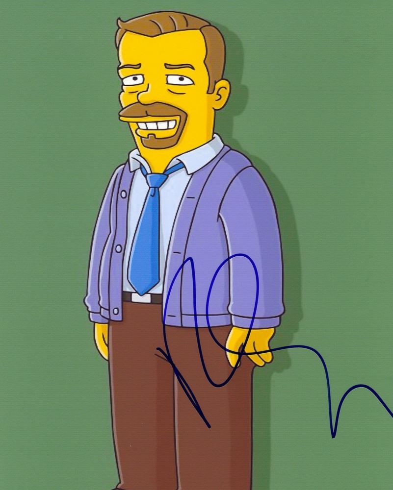 Ricky Gervais Signed "The Simpsons" 8x10 Photo (PA LOA)