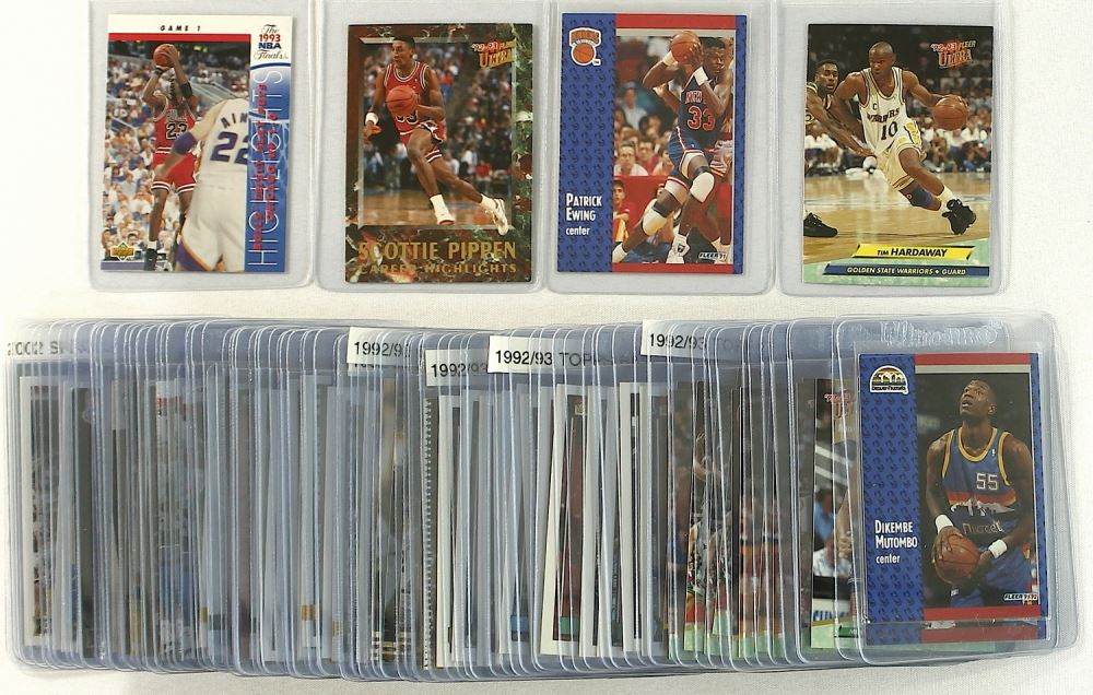 Lot of (94) 1991-93 & 2002 Basketball Cards With Michael Jordan, Tim ...