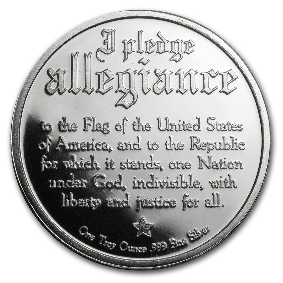 1 oz Silver Round - Pledge of Allegiance