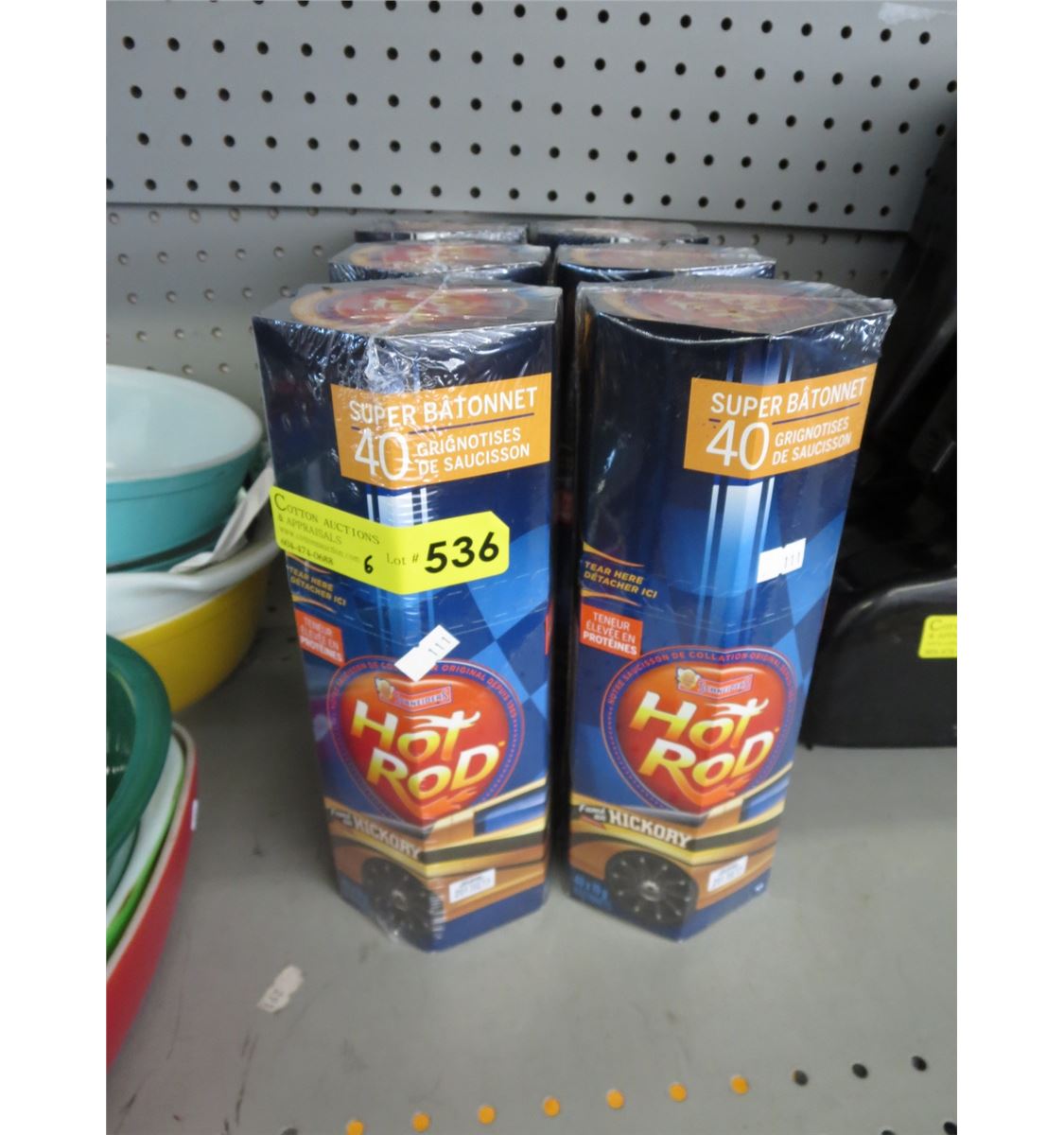 6 Box of Hot Rod sausage snacks