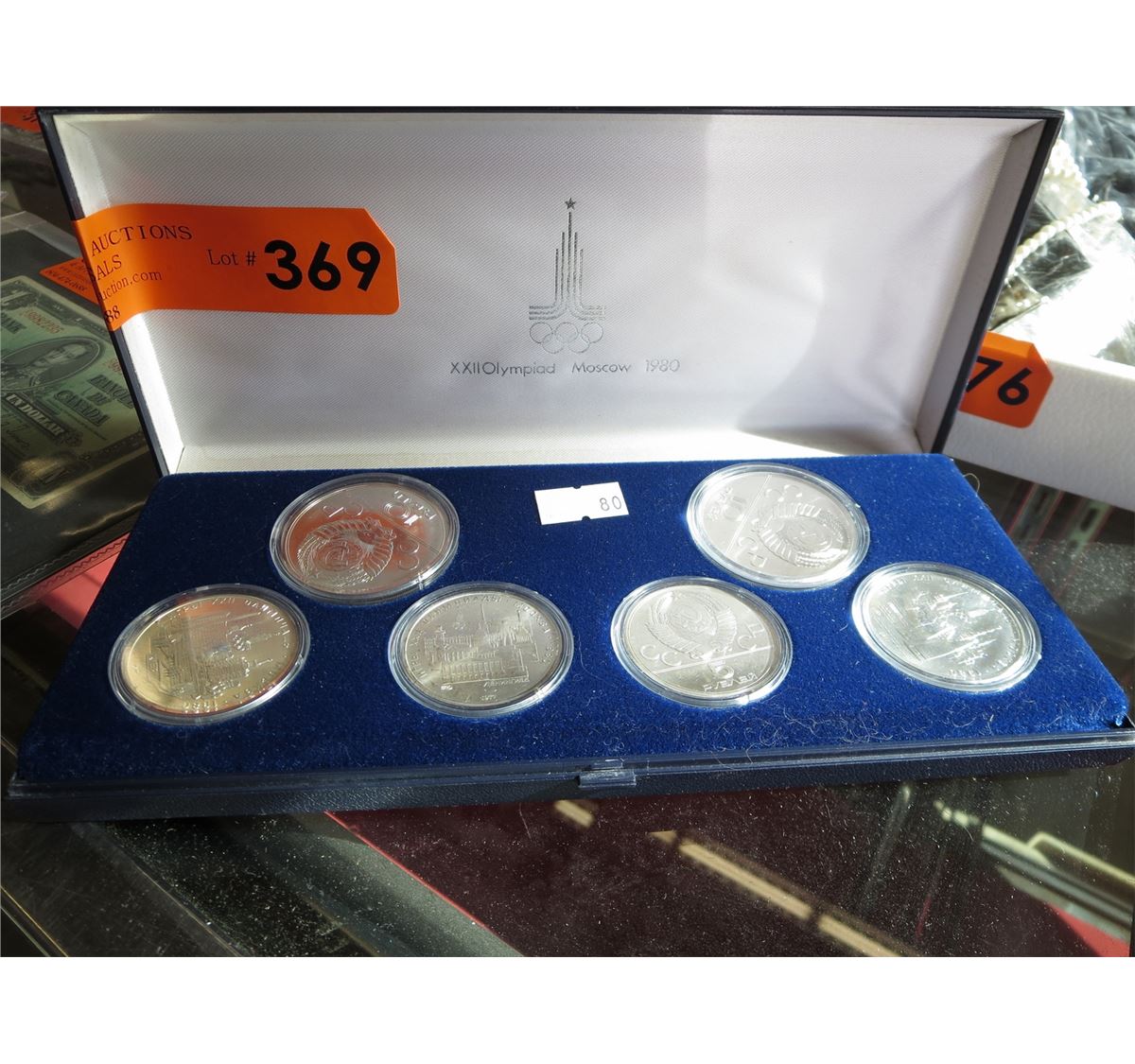 Set of 1980 Moscow Olympic silver coin set