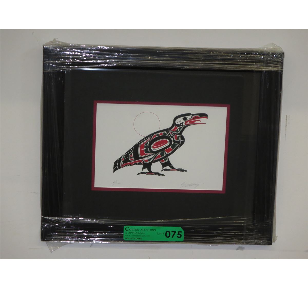 Framed Richard Shorty print "Raven"