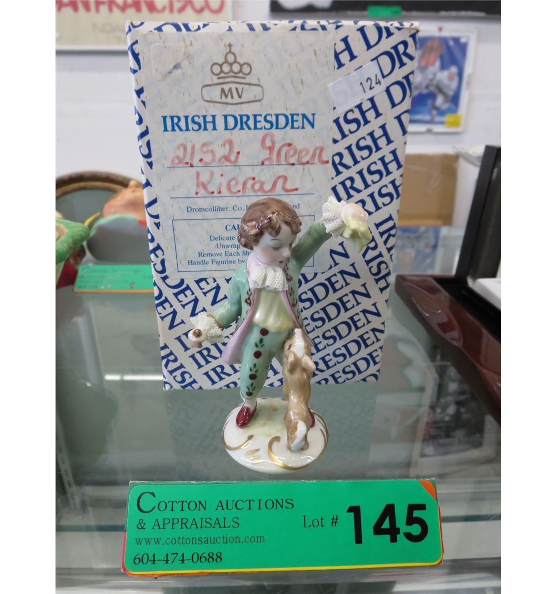 Irish Dresden Figurine with original box
