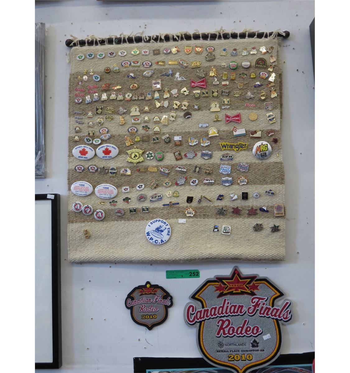 Collection of rodeo pins & patches