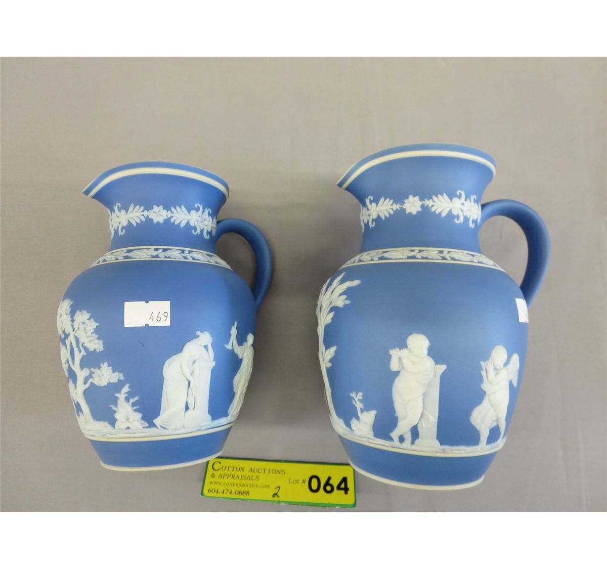 2 Samuel Lear Jasperware Jug - Circa 1880