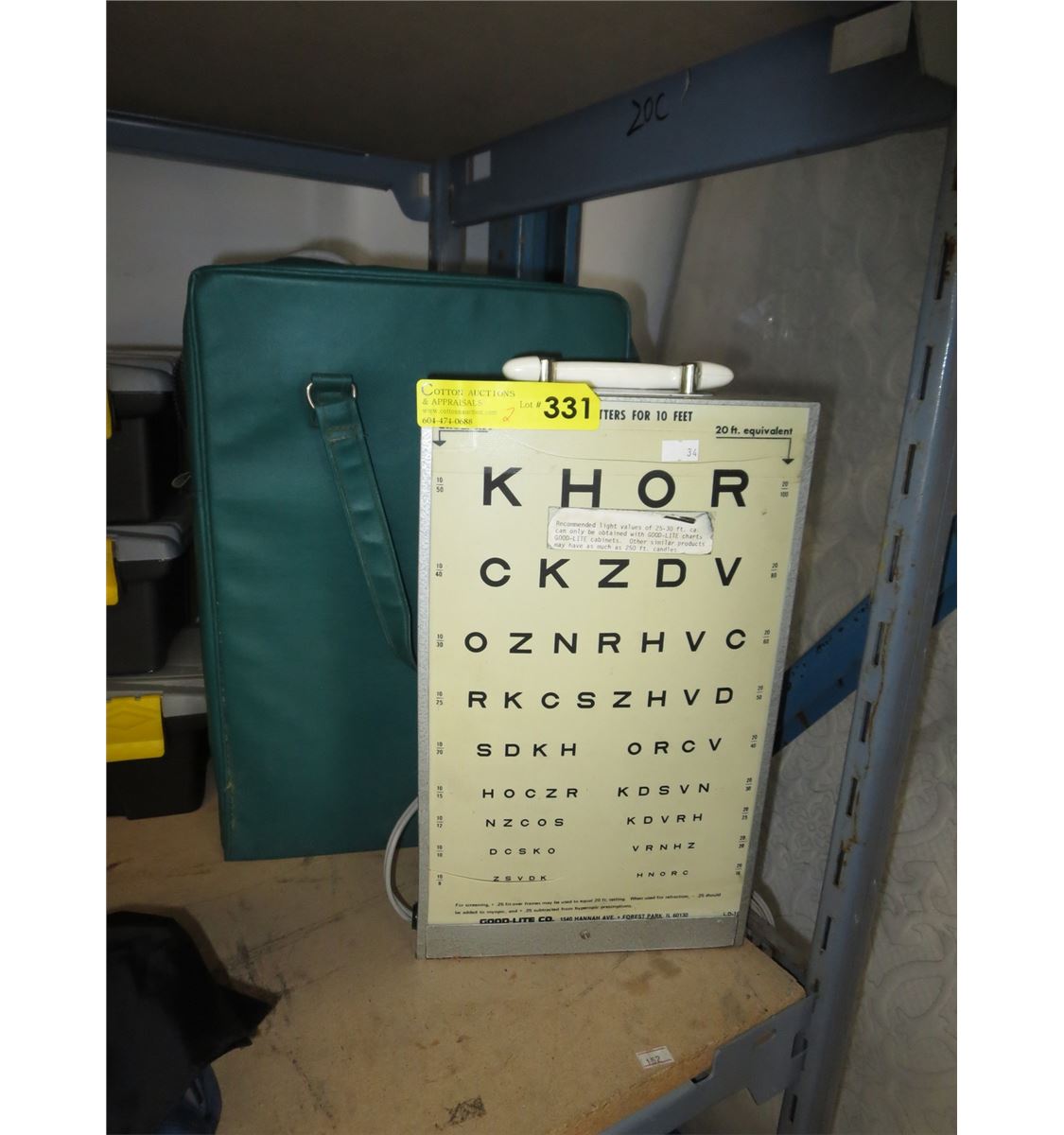2 Vintage Portable Visual Acuity Charts