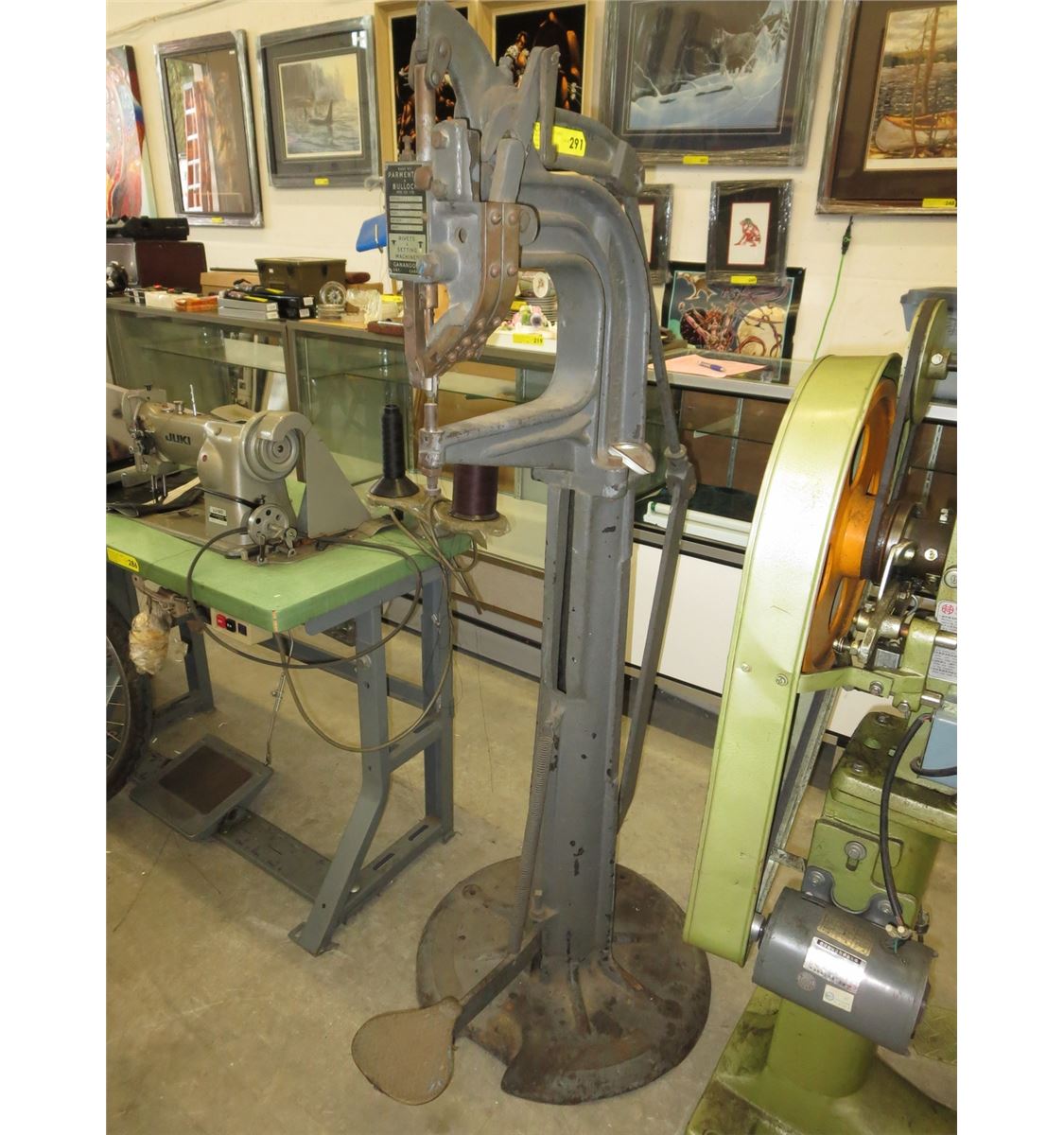 Vintage Industrial rivet & setting machine