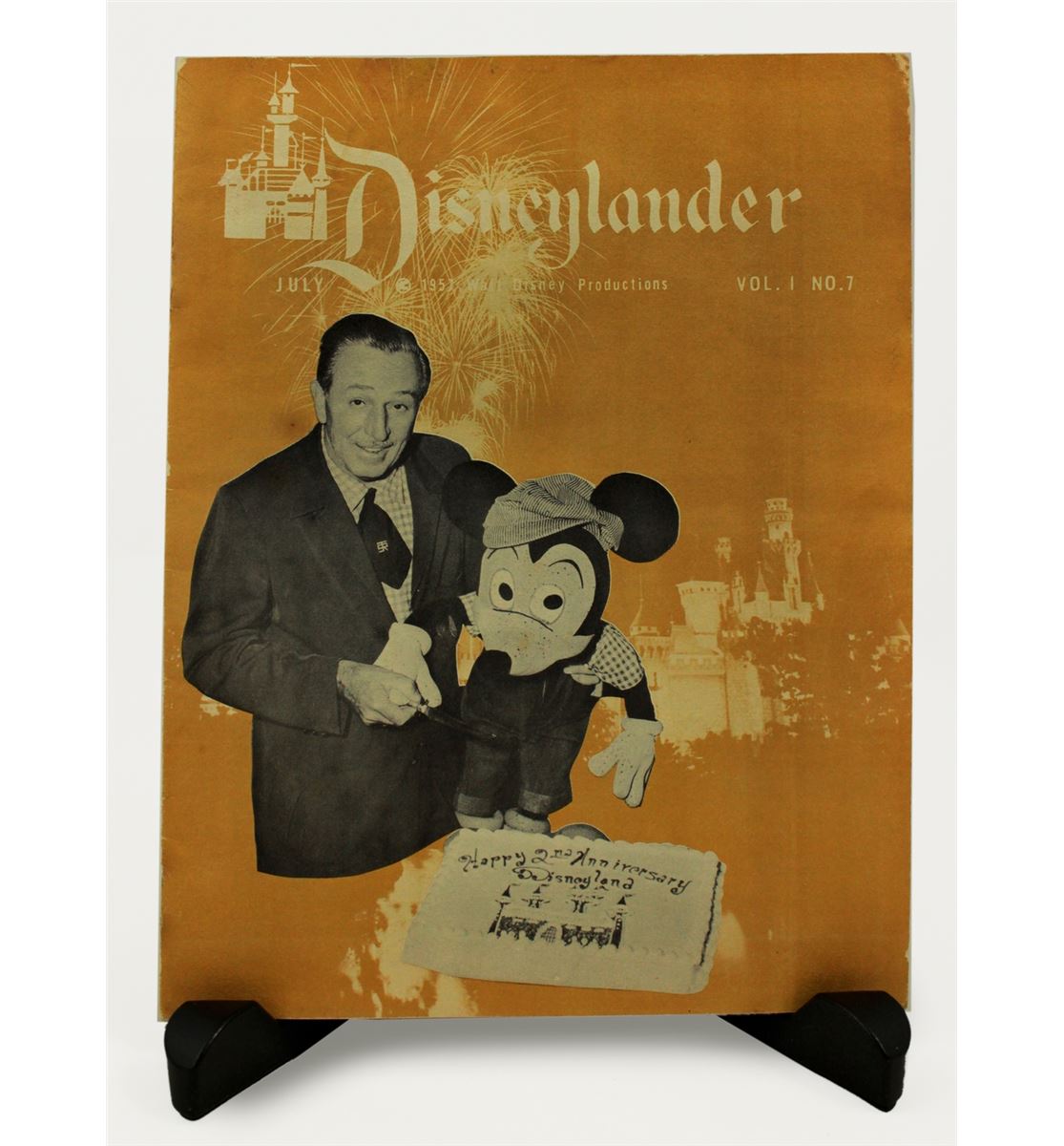 EARLY DISNEYLANDER MAGAZINE JULY 1957.