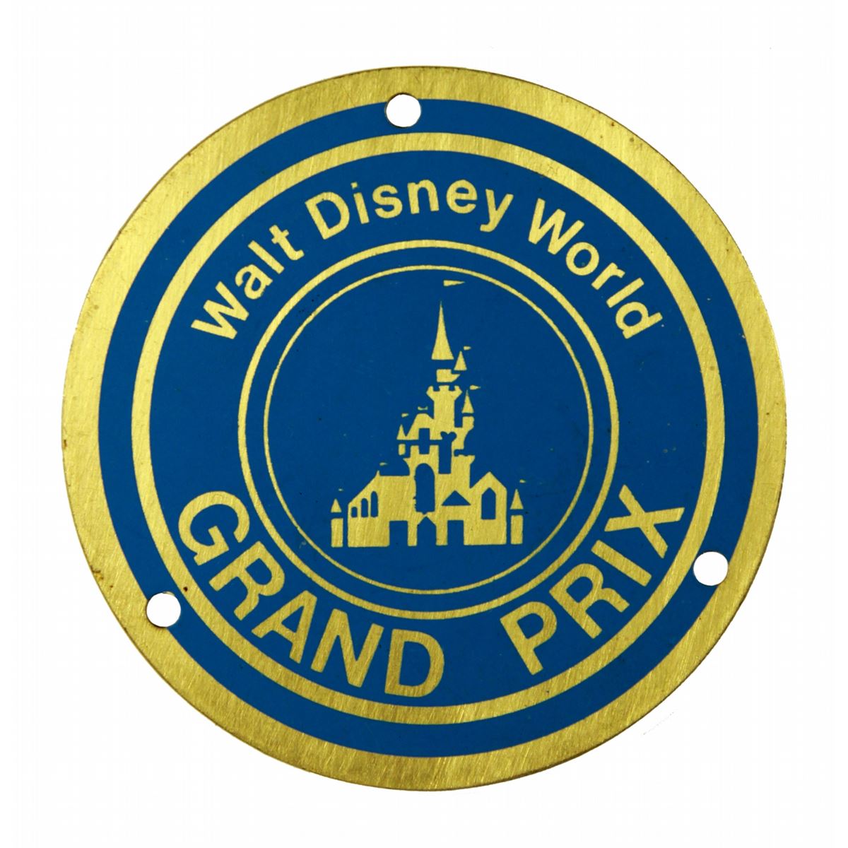 Walt Disney World Grand Prix Autopia Car Badge.