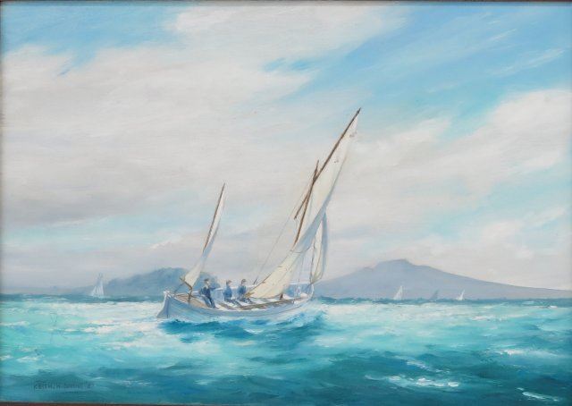 Keith H. Snow, "Montague Whaler Off North Head"