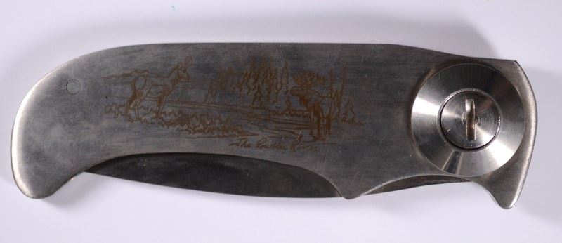 Powder River Folder Knife by Wyoming Knife Crop.