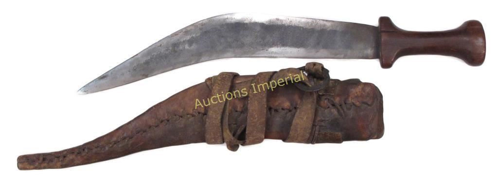 A DANAKIL JILE DAGGER AND A SUDANESE SPEARHEAD