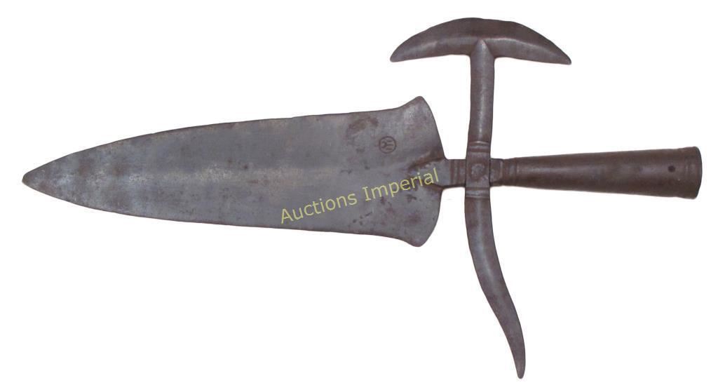 AN OTTOMAN HALBERD HEAD