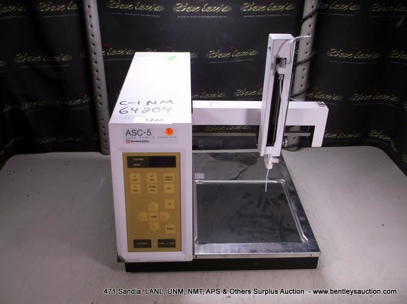 SHIMADZU ASC-5 AUTO SAMPLE CHANGER (print sequence:) 64204