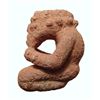 Costa Rican stone figure of a seated male