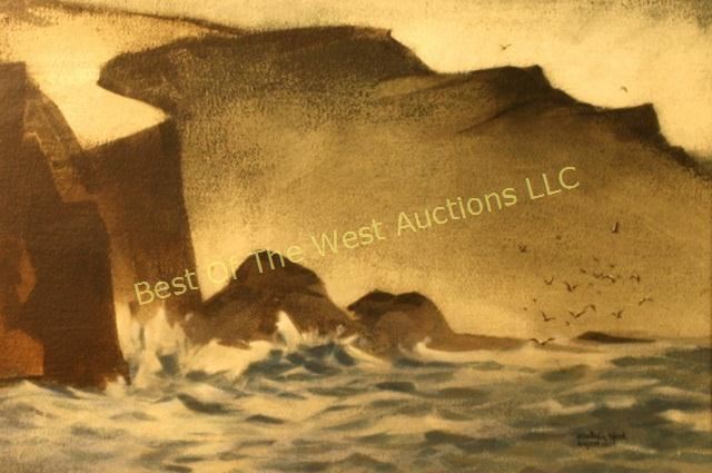 Walter Hook (1919-1989), Watercolor