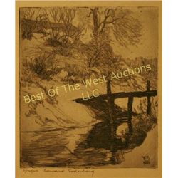 Ygnve Edward Suderberg (1986-1972), Dry point.