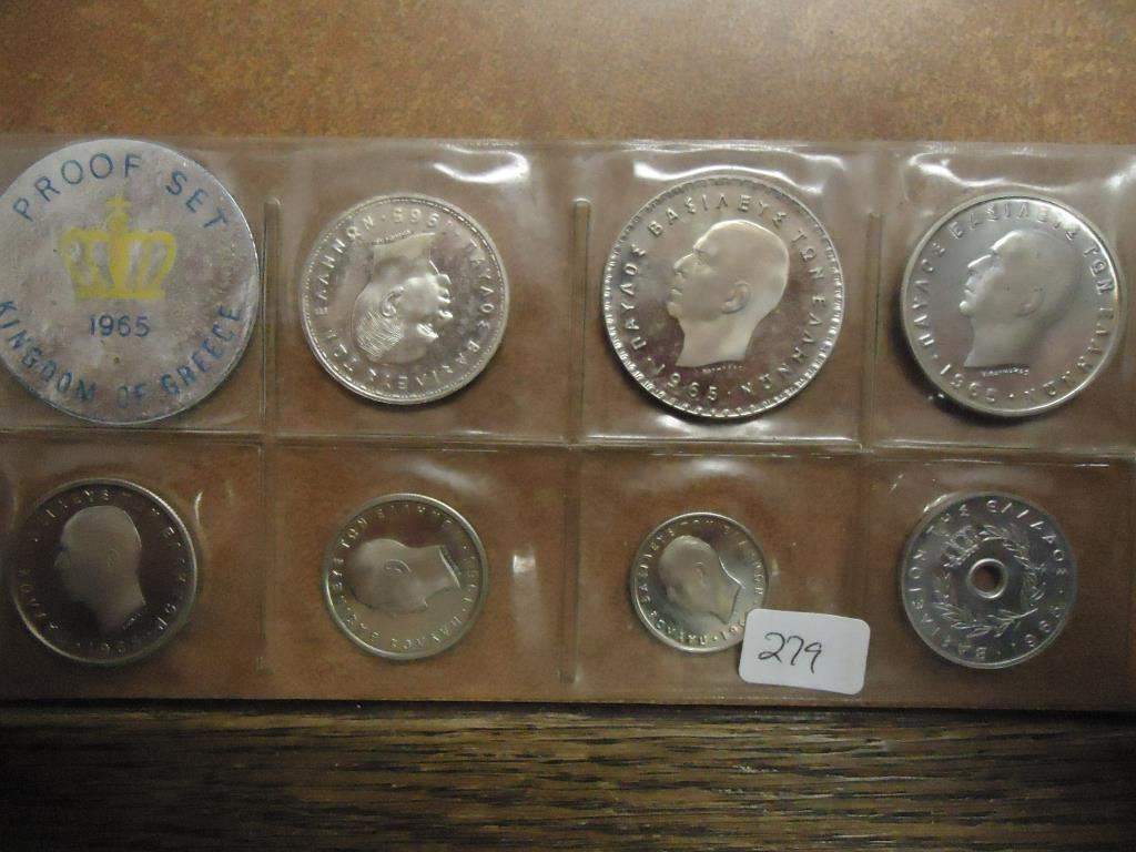1965 GREECE PROOF SET ORIGINAL MINT PACKAGING