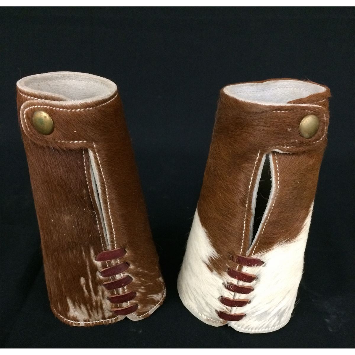 Cowhide Leather Cowboy Cuffs