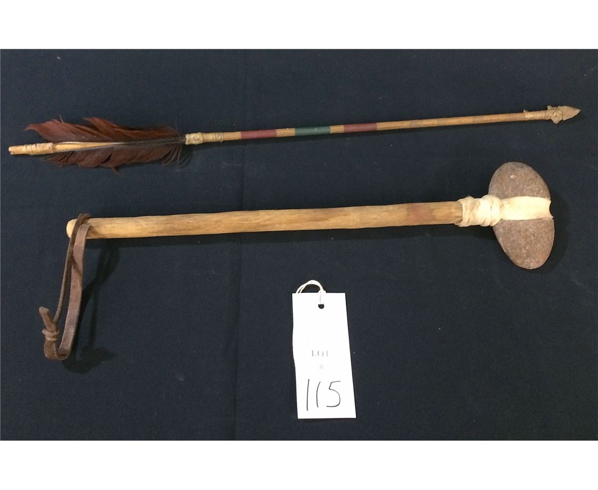 Vintage Arrow and Stone Thumper