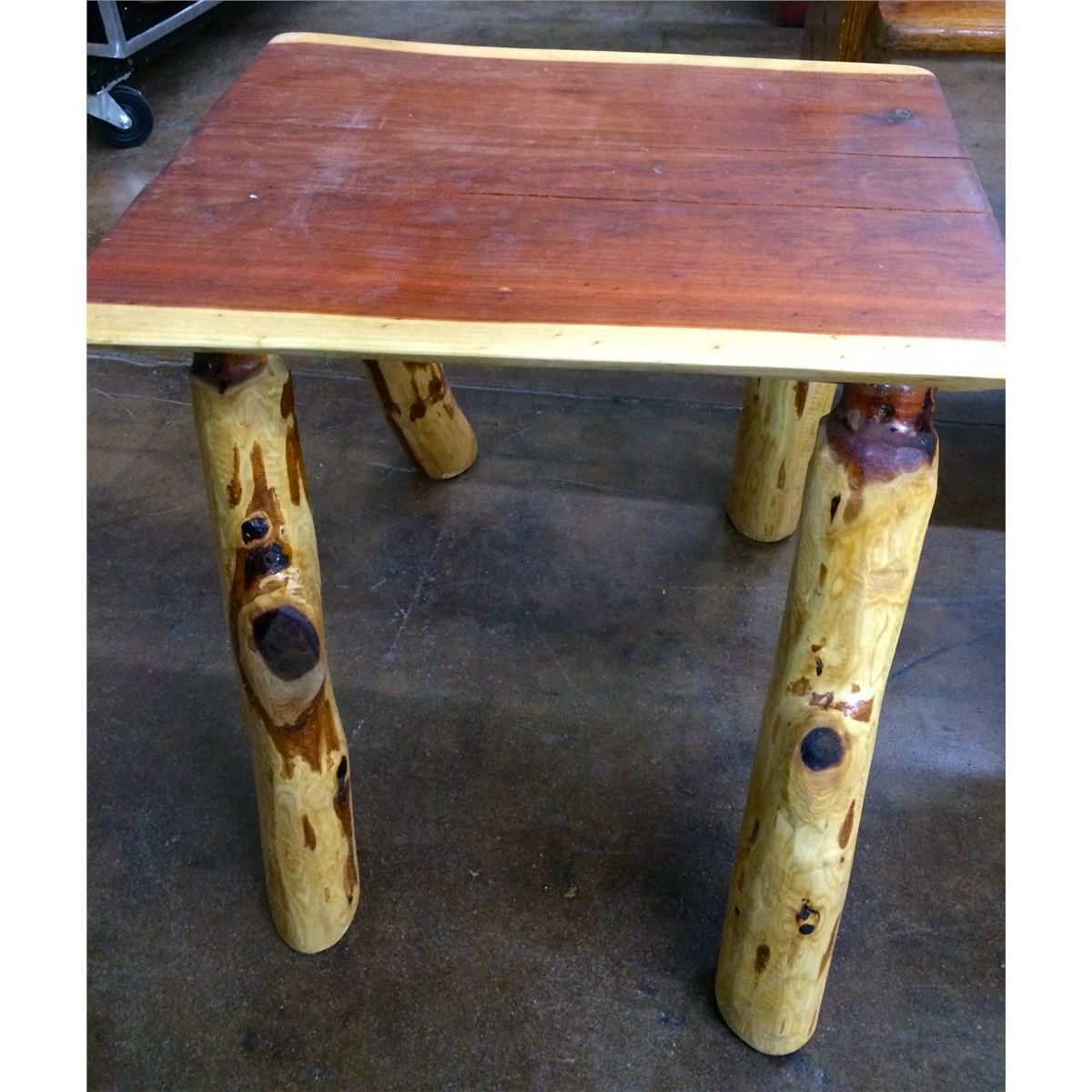 Handmade Texas Cedar End Table
