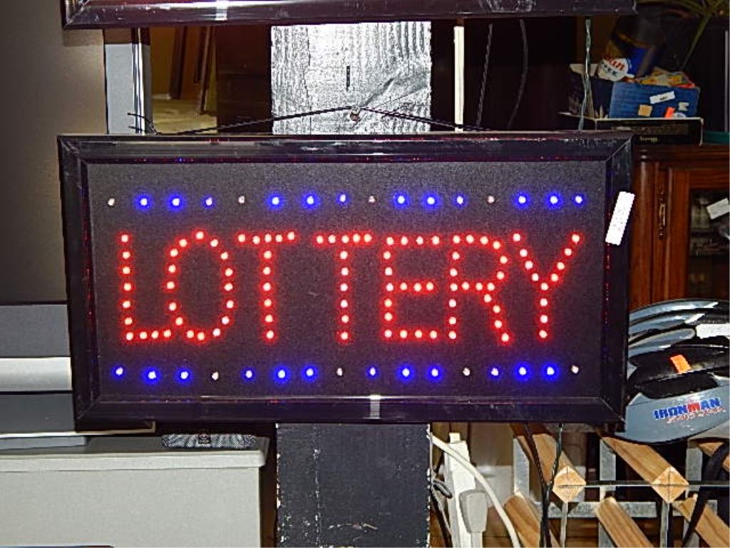 LED ELECTRIC SIGN - NEW - LOTTERY