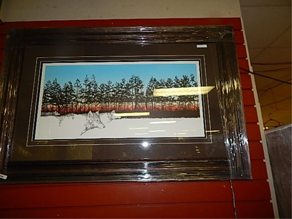 FRAMED LIMITED EDTION PRINT - WINTER WOLVES - PETER PARNALL - GALLERY ...