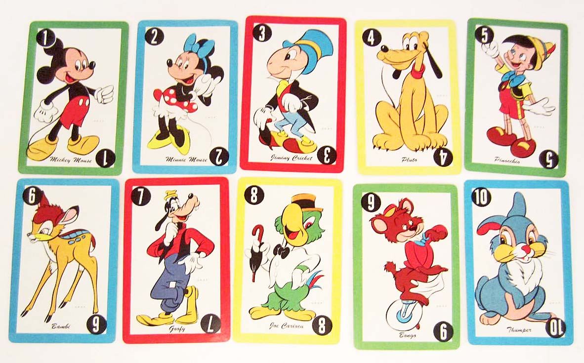 VINTAGE 1948 WALT DISNEY DONALD DUCK CARD GAME BY WHITMAN