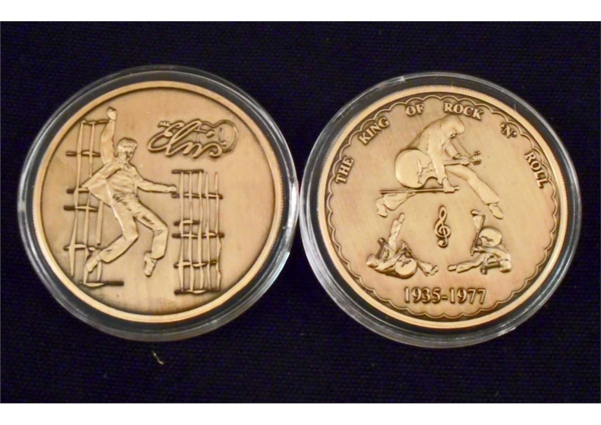 THE KING OF ROCK 'N' ROLL ELVIS PRESLEY COLLECTORS COIN