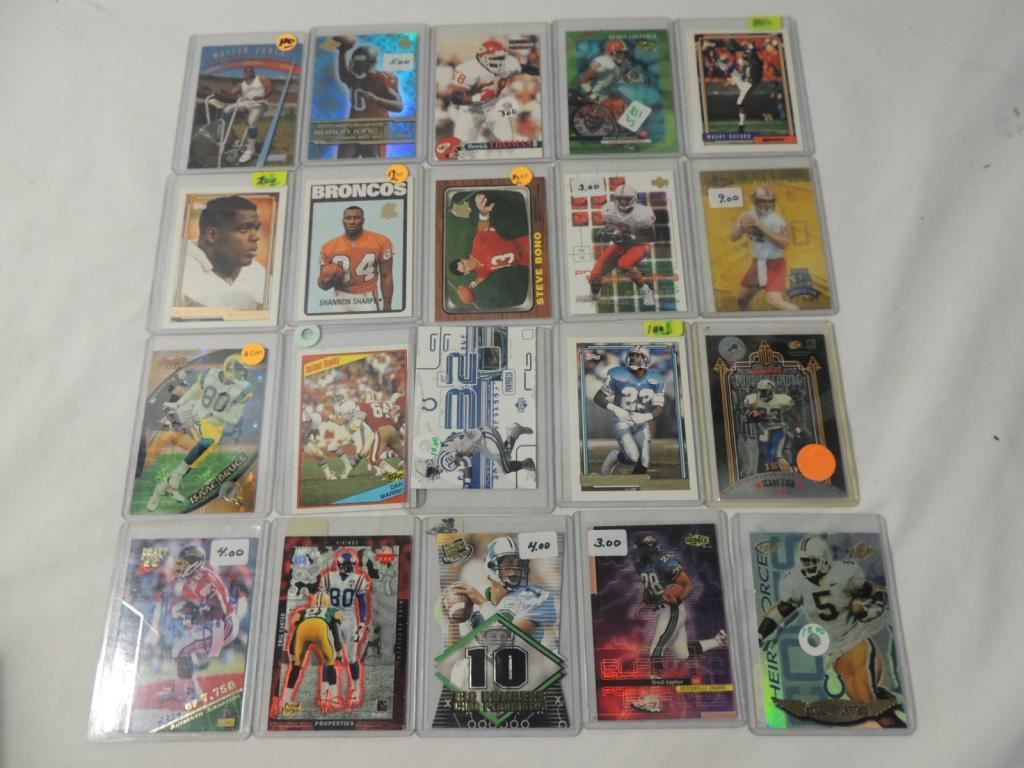 LOT 20 ASSORTED FOOTBALL PLAYER CARDS