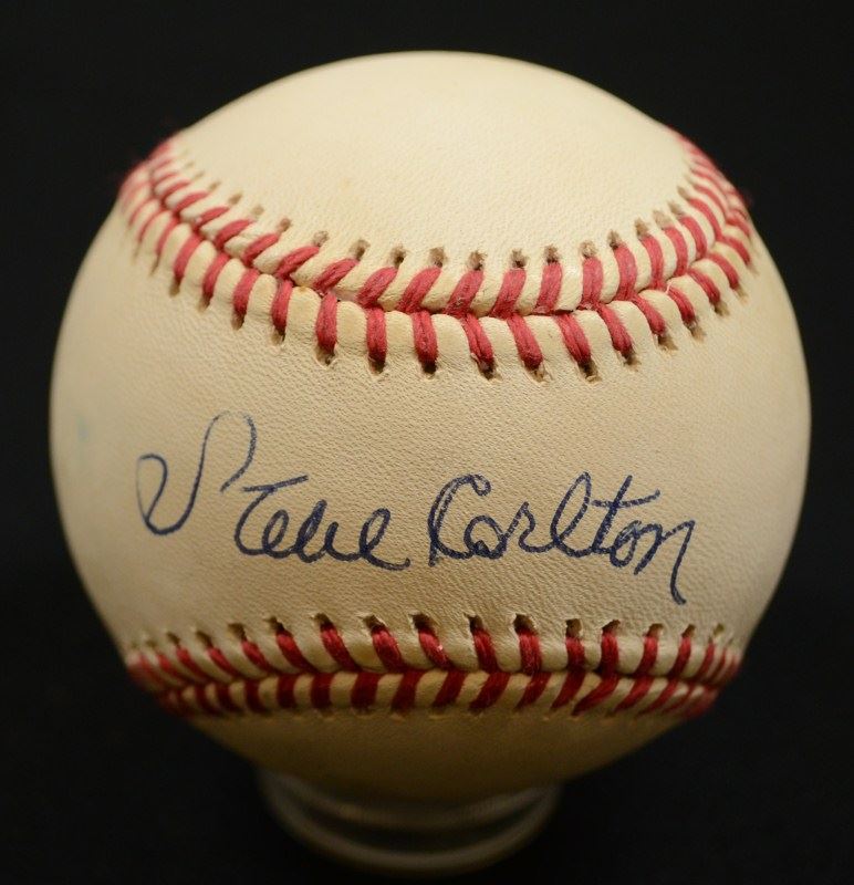 STEVE CARLTON AUTOGRAPHED SIGNED NATIONAL LEAGUE BASEBALL
