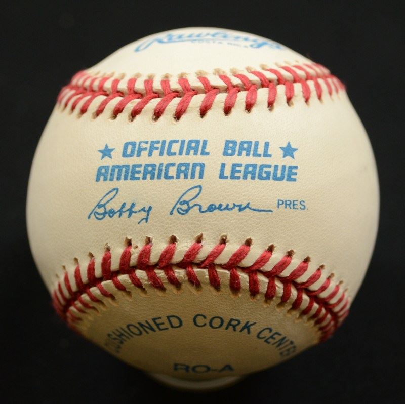 BO JACKSON AUTOGRAPHED BASEBALL- AMERICAN LEAGUE BALL